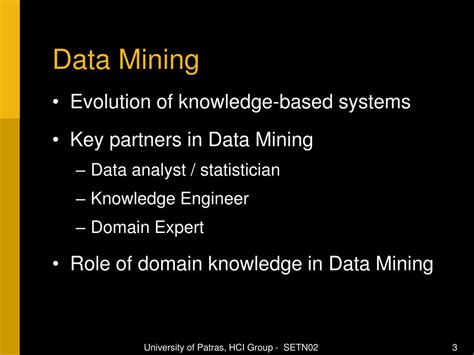 Ppt The Role Of Domain Knowledge In A Large Scale Data Mining Project