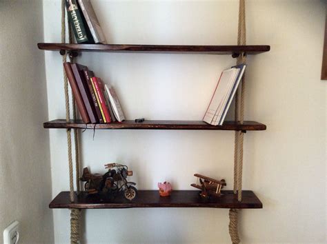 Полка для книг | Rustic shelves, Hanging shelves, Rustic wall decor