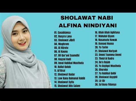 SHOLAWAT NABI ALFINA NINDIYANI FULL ALBUM YouTube
