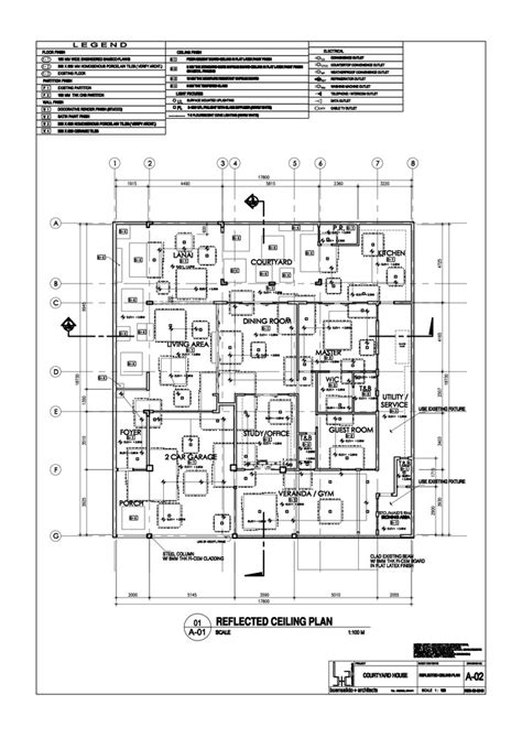 Reflected Ceiling Plan Symbols Legend
