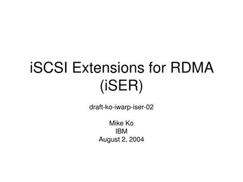 ppt iscsi extensions for rdma iser powerpoint presentation free