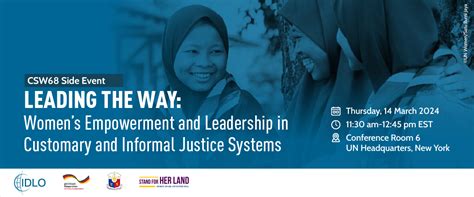 Csw68 Idlo At The Commission On The Status Of Women Idlo International Development Law