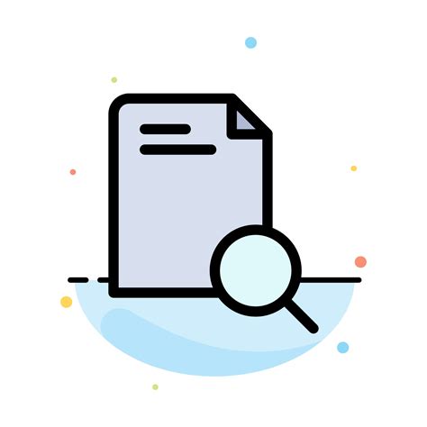 Search Research File Document Abstract Flat Color Icon Template 15623877 Vector Art At Vecteezy