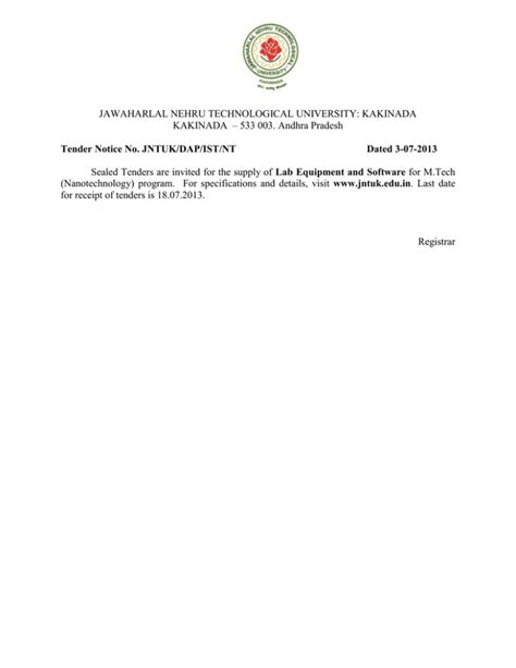 Jawaharlal Nehru Technological University