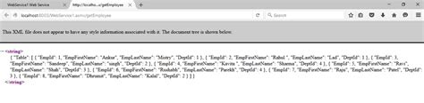 Creating Web Services In NET To Return XML And JSON Data