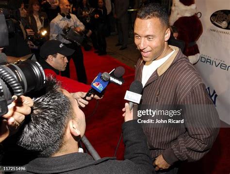 Derek Jeter During Derek Jeters Turn 2 Foundation Rolls Out The Red