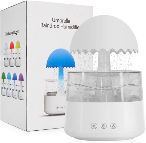 Humidifier Water Drip Diffuser Mushroom Diffuser Cloud Humidifier 450ml