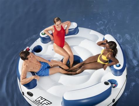 Надувной плот-остров 43536 Bestway Lazy Dayz для отдыха на воде ...