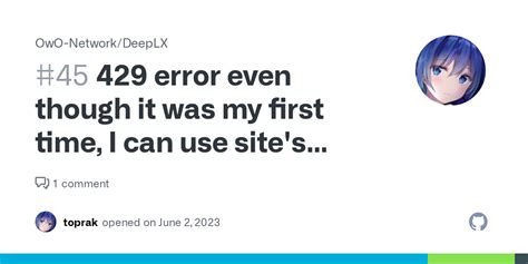 429 Error Even Though It Was My First Time I Can Use Sites