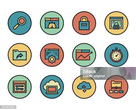 서 장 훈과 웹 개발 아이콘 세트 선 현대 컬러 플랫 디자인 선형 그림 컬렉션입니다 스트로크 기호 팩의 벡터 개념을 설명 합니다 프리미엄 품질 웹 그래픽 자료입니다 개발에