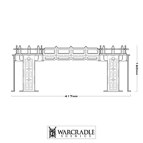 Warcradle Scenics Dark Assembly Overpass