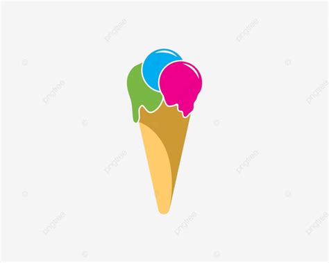 Ice Cream Logo Vecctor Template Waffle Design Illustration Vector