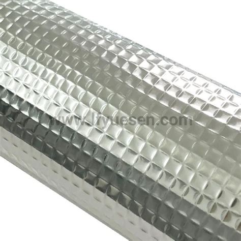 Embossed Aluminum Foil Polyester Composite Film With Checkered Pattern