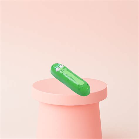 Pickle Rick Squishy Stress Relief Toy Squeezy