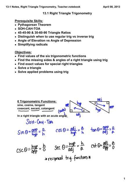 Trigonometry Triangle Problems