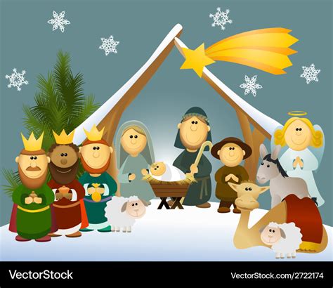 Cartoon Nativity Scene Images The Best Selection Of Royalty Free