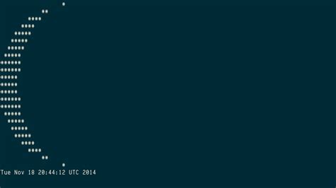 Phase Of The Moon In ASCII Art YouTube