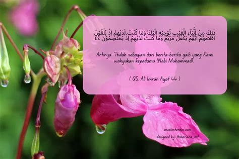 Surah Ali Imran Ayat 44 Arab Latin Dan Artinya Tentang Berita Gaib