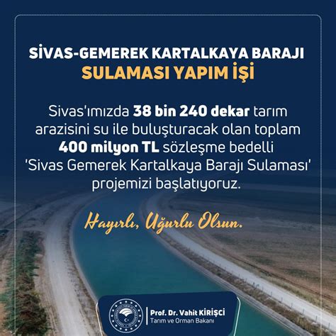 T C Tarım ve Orman Bakanlığı on Twitter RT VahitKirisci Sivas