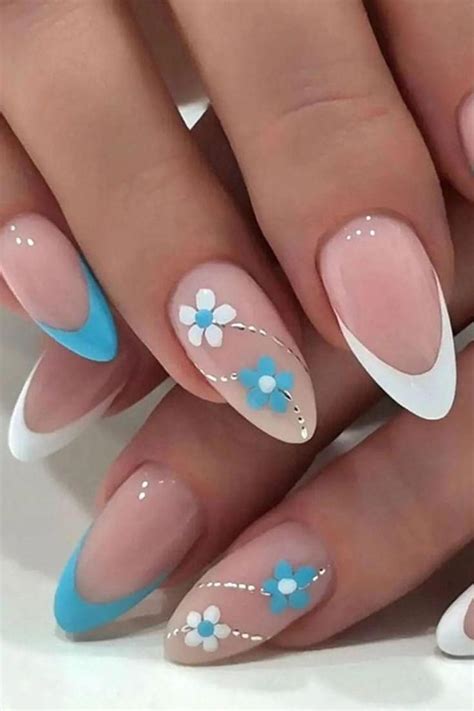 Top 18 Bright And Simple Short Almond Nails Summer Designs White Artofit