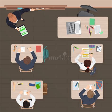 Classroom Top View Stock Illustrations 3 686 Classroom Top View Stock Illustrations Vectors