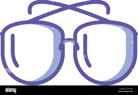 Cute Glasses On White Background Vector Illustration Design Stock