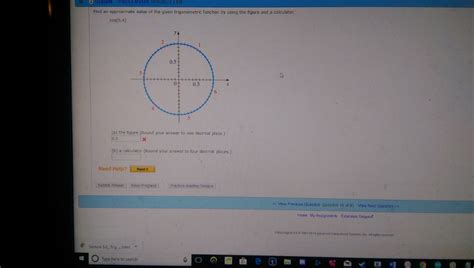 Solved Find An Approximate Value Of The Given Trigonometric