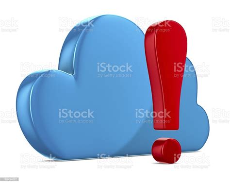 雲と白い背景の上に感嘆符ます絶縁 3 D 画像 3dのストックフォトや画像を多数ご用意 3d つながり アイコン Istock