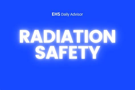 Ehs Daily Advisor On Linkedin Infographic Radiation Safety Ehs
