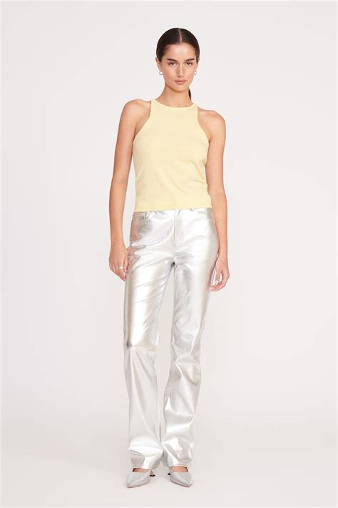 Staud Chisel Pant Silver