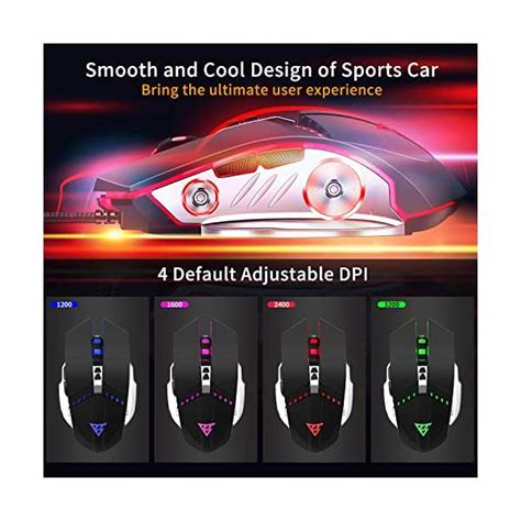 Lenrue Gaming Mouse Wired Ergonomic Computer Mice With 7 Programmable