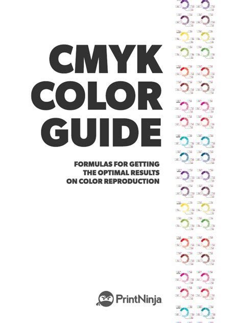 Cmyk Color Guide Pdf Magenta Art Media