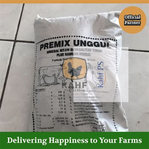 Jual Premix Unggul 2 Kg Mineral Hitam Untuk Hewan Ternak Plus Ramuan