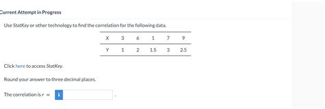 Solved Current Attempt In Progressuse Statkey Or Other