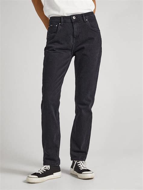 Джинсы Pepe Jeans Relaxed Fit High Waist Tapered Leg; Violet - купить с ...