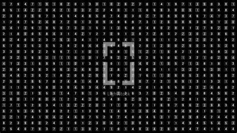 random binary code in numbers looping hud ui — video — lightstock