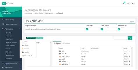Hosting Controller Active Directory Management Module