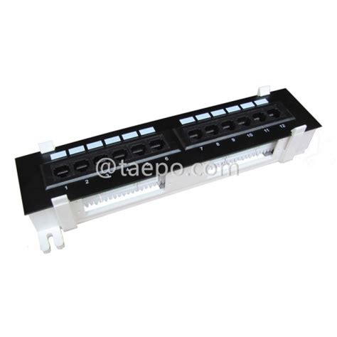 1U 10 дюймов RJ45 UTP настенная сетевая патч-панель cat6 12 портов с ...