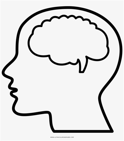 Dibujo De Cerebro Y Cabeza Para Colorear Dibujo Cabeza Con Cerebro