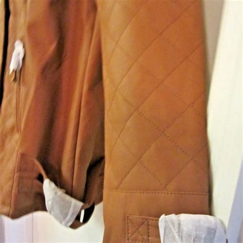 Dennis Basso Jackets And Coats Dennis Basso Faux Leather Jacket Color