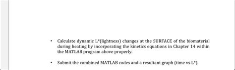Solved The Matlab Codes Below Are For A Heat And Mass Chegg Com