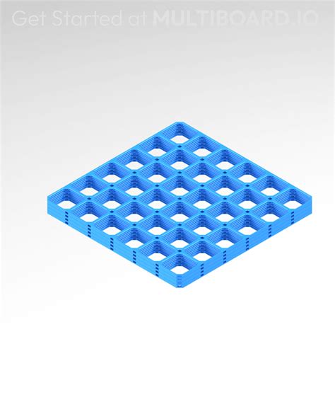 6x6 Cu Multibin Plate X4 Ironing Stack 3d Model By Multiboard On Thangs
