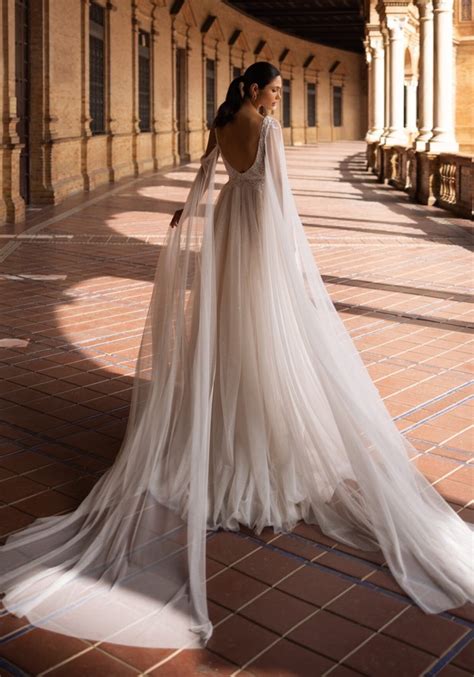 Lanesta Verbena Backless Sparkle Tulle Wedding Dress HK Designer