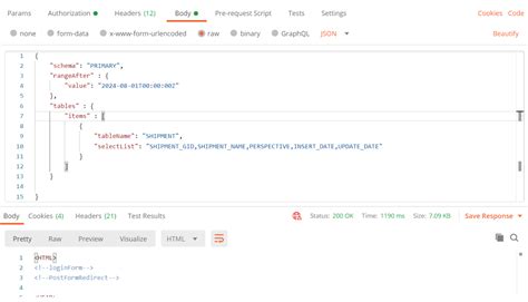 Otm Data Export Rest Api Returning Html Response — Cloud Customer Connect