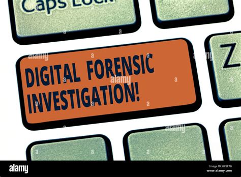 Handwriting Text Digital Forensic Investigation Concept Meaning Recovery Of Information From