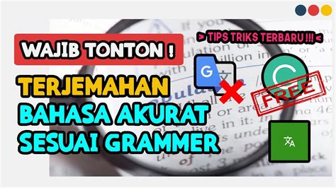 CARA MENTERJEMAHKAN TRANSLATE BAHASA INDONESIA KE BAHASA INGGRIS