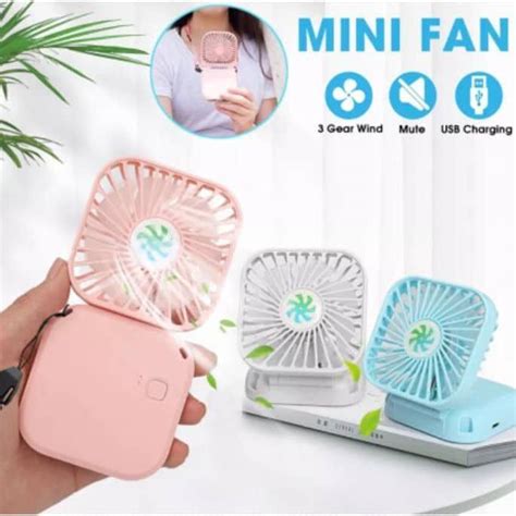 Lozzby Foldable Pocket Fan Handheld Rechargeable Mini Fan Neck Hanging