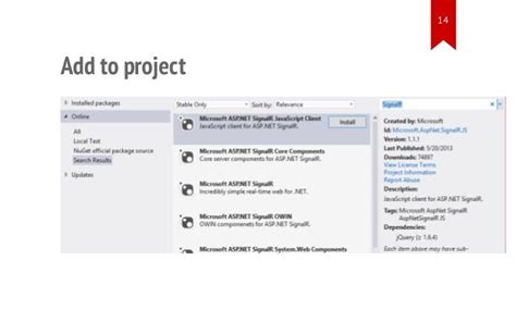 Signalr Add Real Time To Your Applications