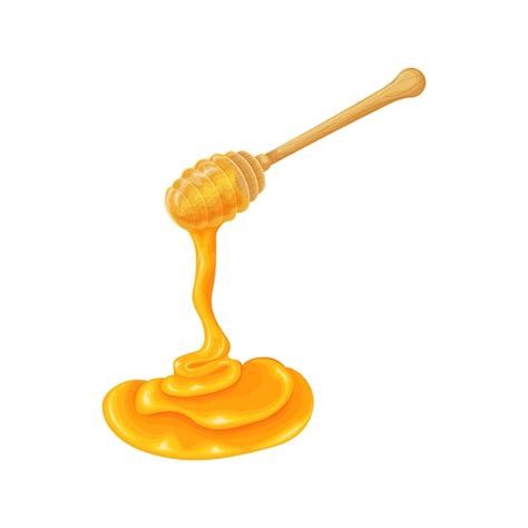Miel Una Imagen De Miel Goteando De Una Cuchara De Miel Dulce Miel De