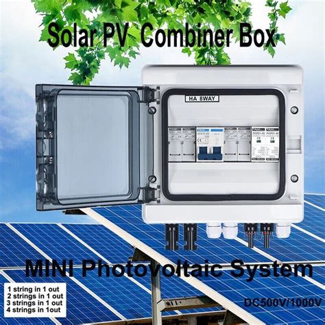 PV COMBINER BOX String Solar Combiner Box With A Rated Current Fuse Surge